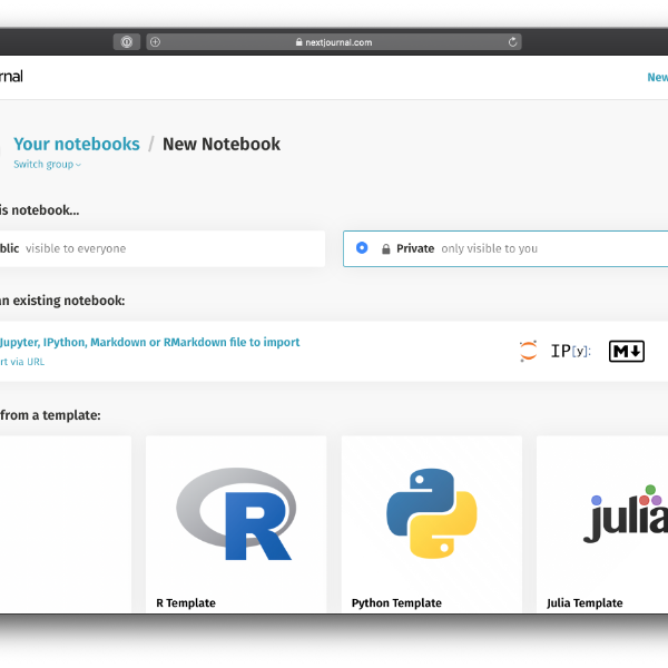 Importing and Exporting - Nextjournal